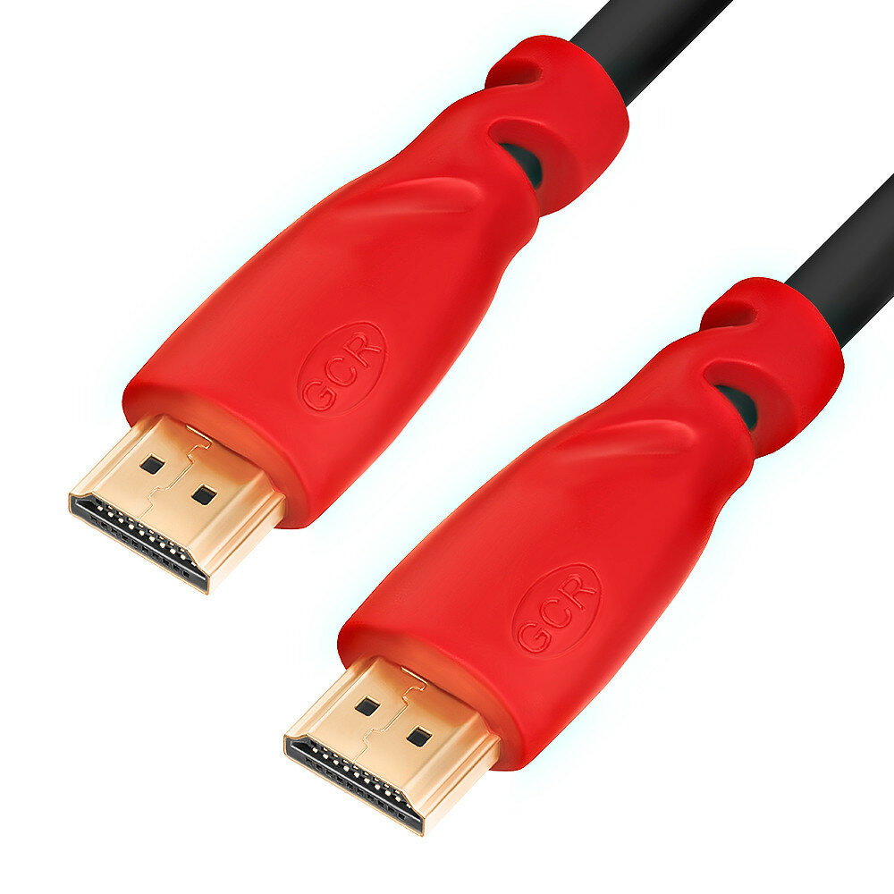 Кабель GCR HDMI - HDMI (GCR-HM3), длина 1.8 м, красный