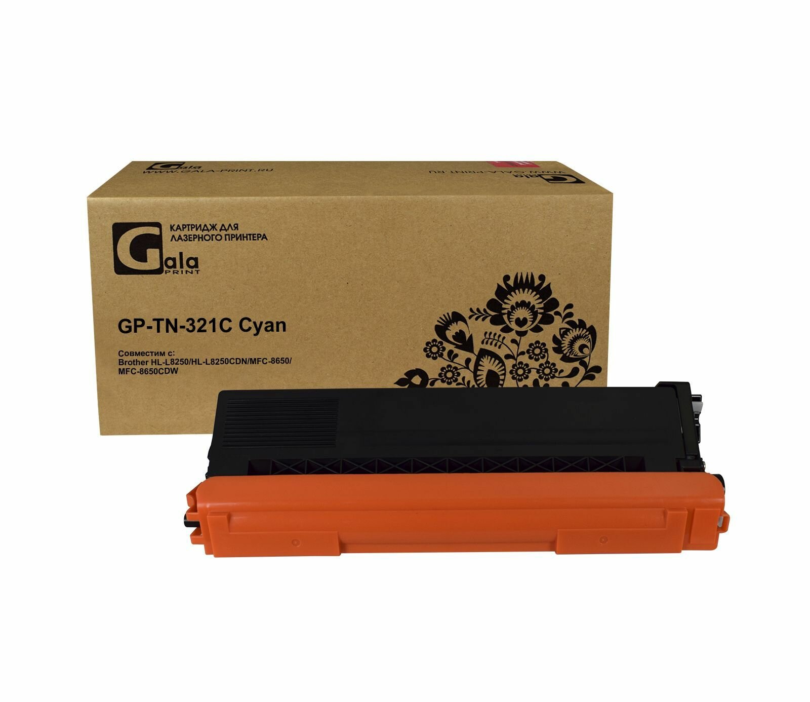 Картридж GalaPrint TN-321C (A33K450) для Konica-Minolta bizhub C224/C284/C364 25000 копий лазерный, цвет голубой