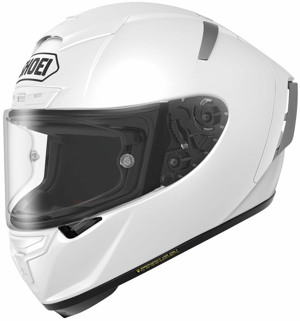 Мотошлем X-Spirit III PLAIN SHOEI (белый глянец, White, S)