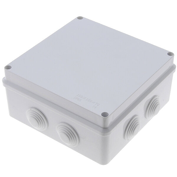 Коробка Q3 150х150х70 распаечная с сальниками 150х150х70мм IP65 серая (4 шт. в наборе)