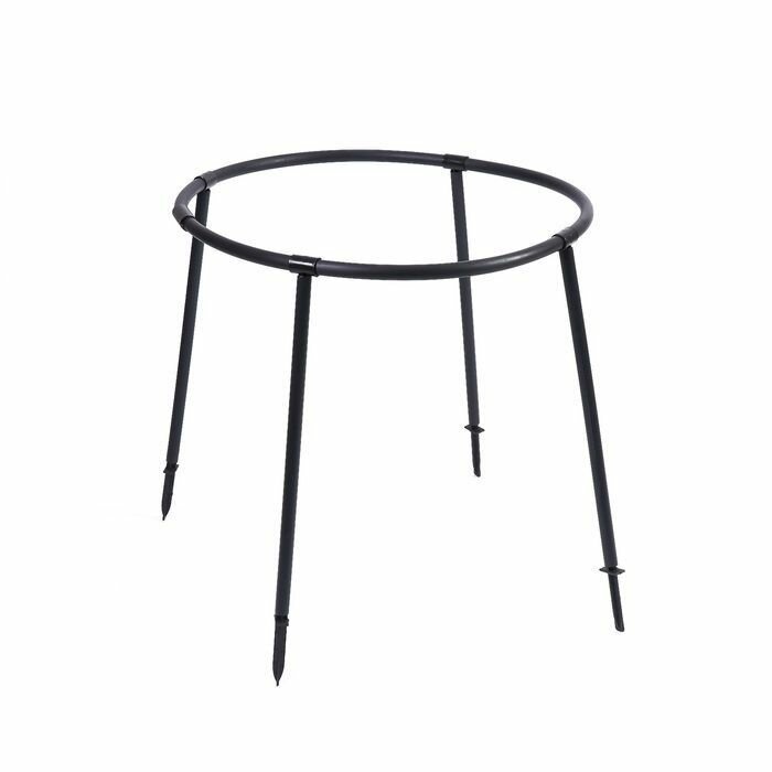 Кустодержатель, D 64 см, H 50 см, ножка D 2 см, пластик, черный