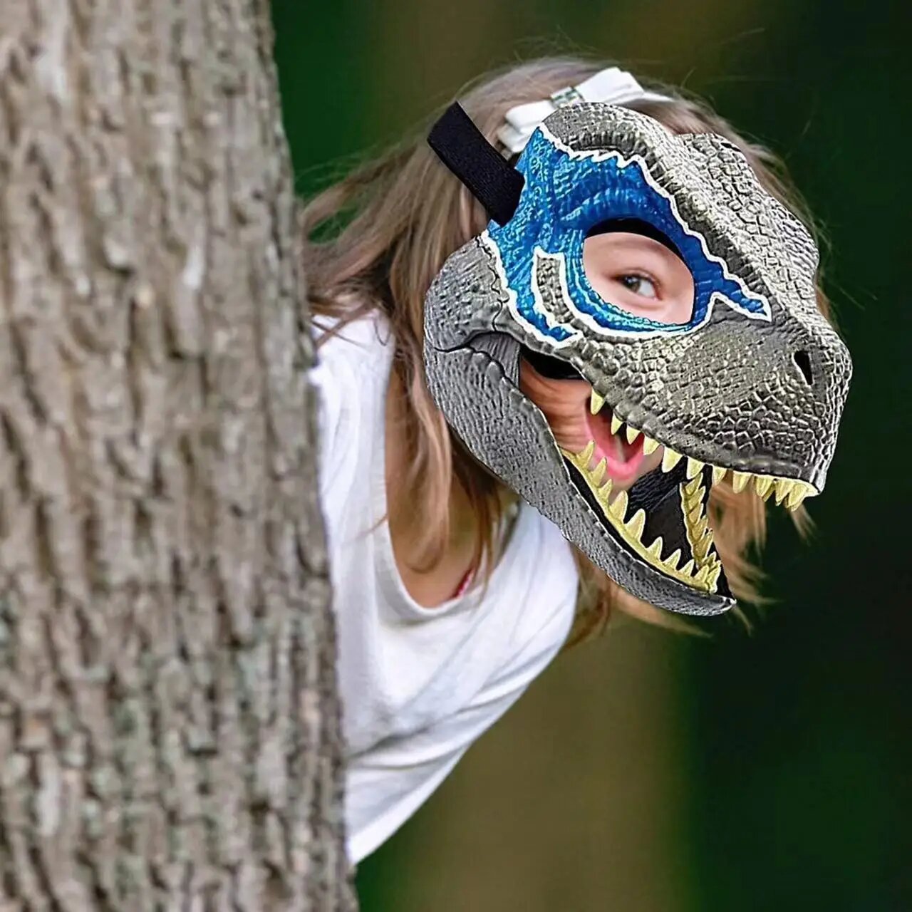 Латексная маска птицы Dinosaur mask 1