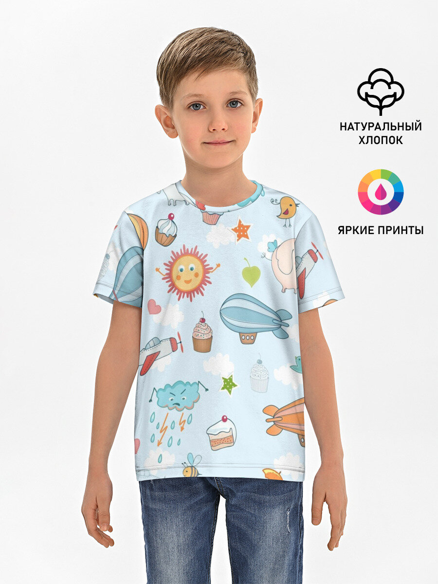 Футболка хлопковая детская Детские рисунки