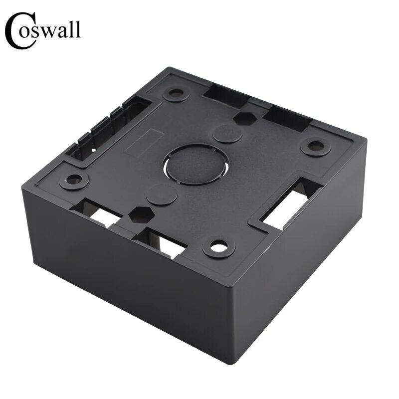 Коробка Coswall для выключателя и розетки 86 Black