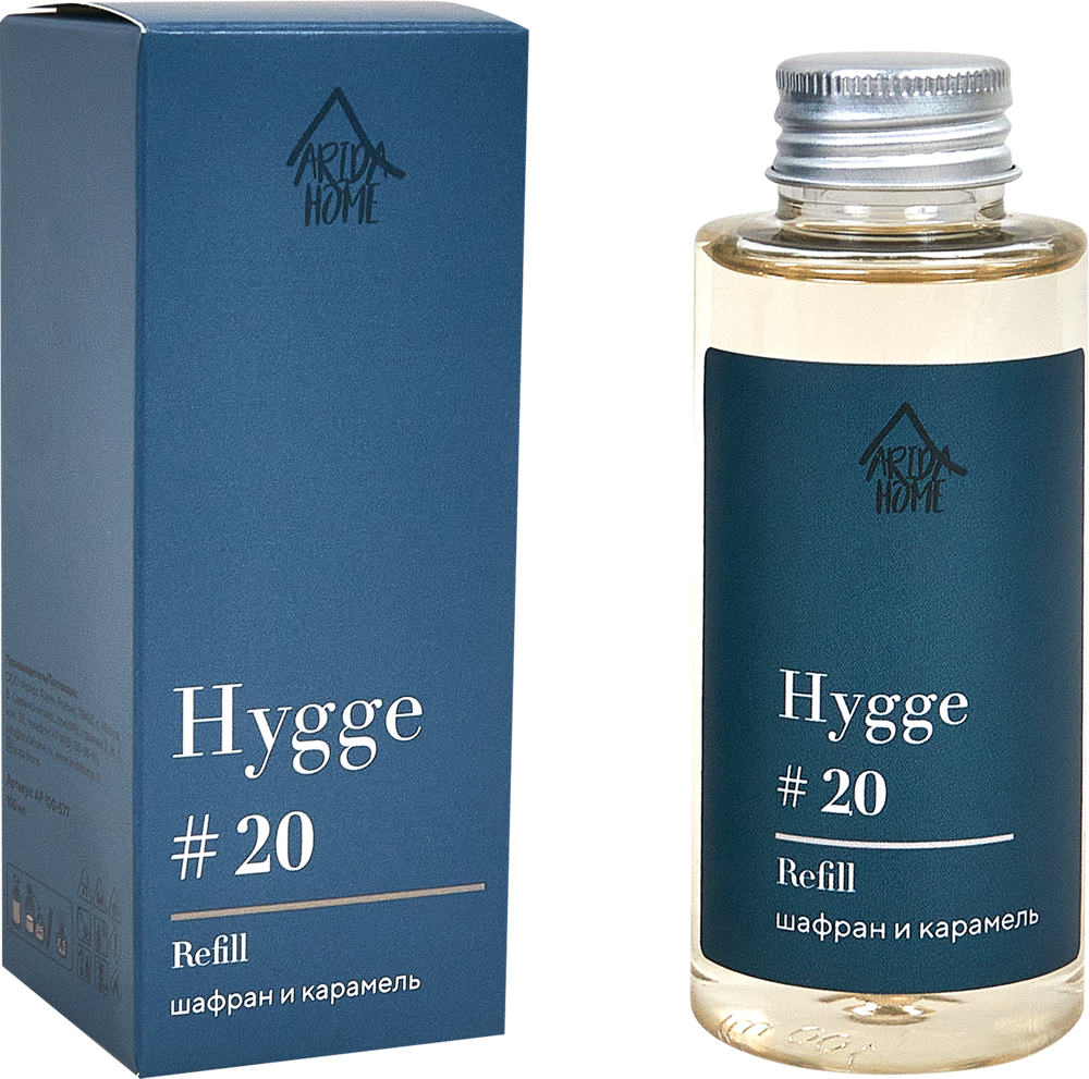 Наполнитель для ароматического диффузора Arida Home Hygge 20 Шафран/карамель 100 мл