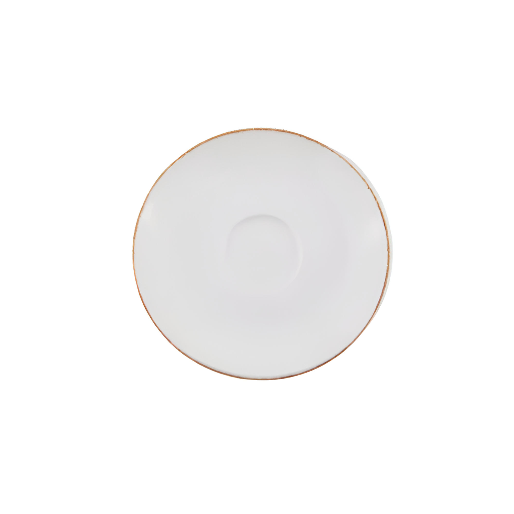 Набор блюдец 6 штук, серия Retro, объем 12см, фарфор, белый, Bonna