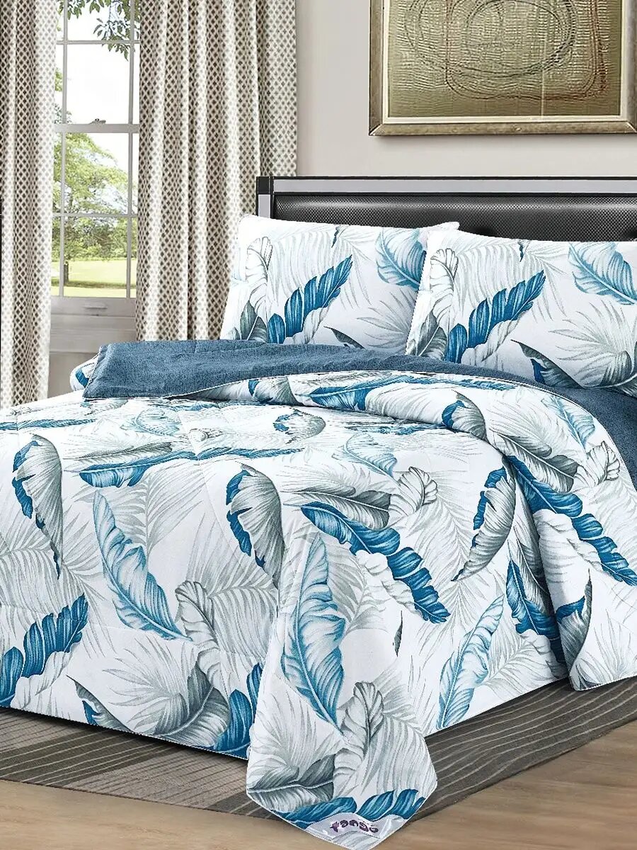 Постельное белье с одеялом семейное De Verano