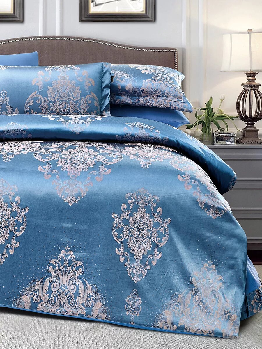 Постельное белье евро жаккард La collection du Louvre