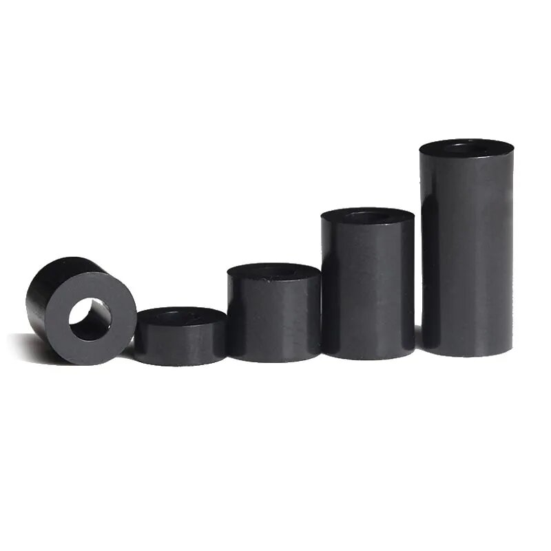 Черные шайбы-прокладки M3-M8, ABS Nylon, 50 шт.
