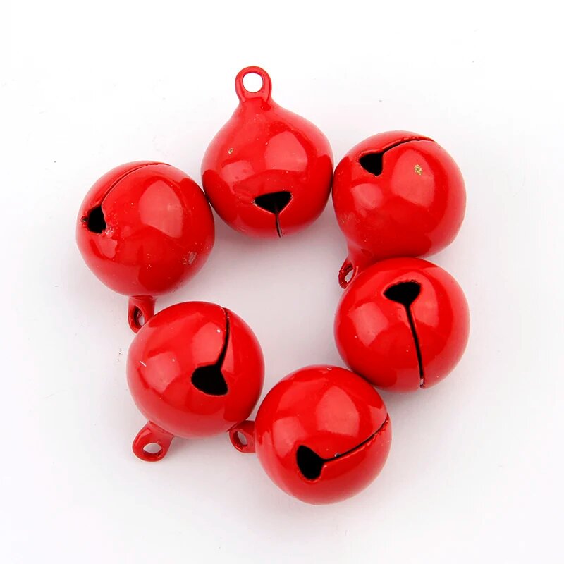 Медные колокольчики Ywbeads 30 шт. Красный, Red, 8mm 20pc