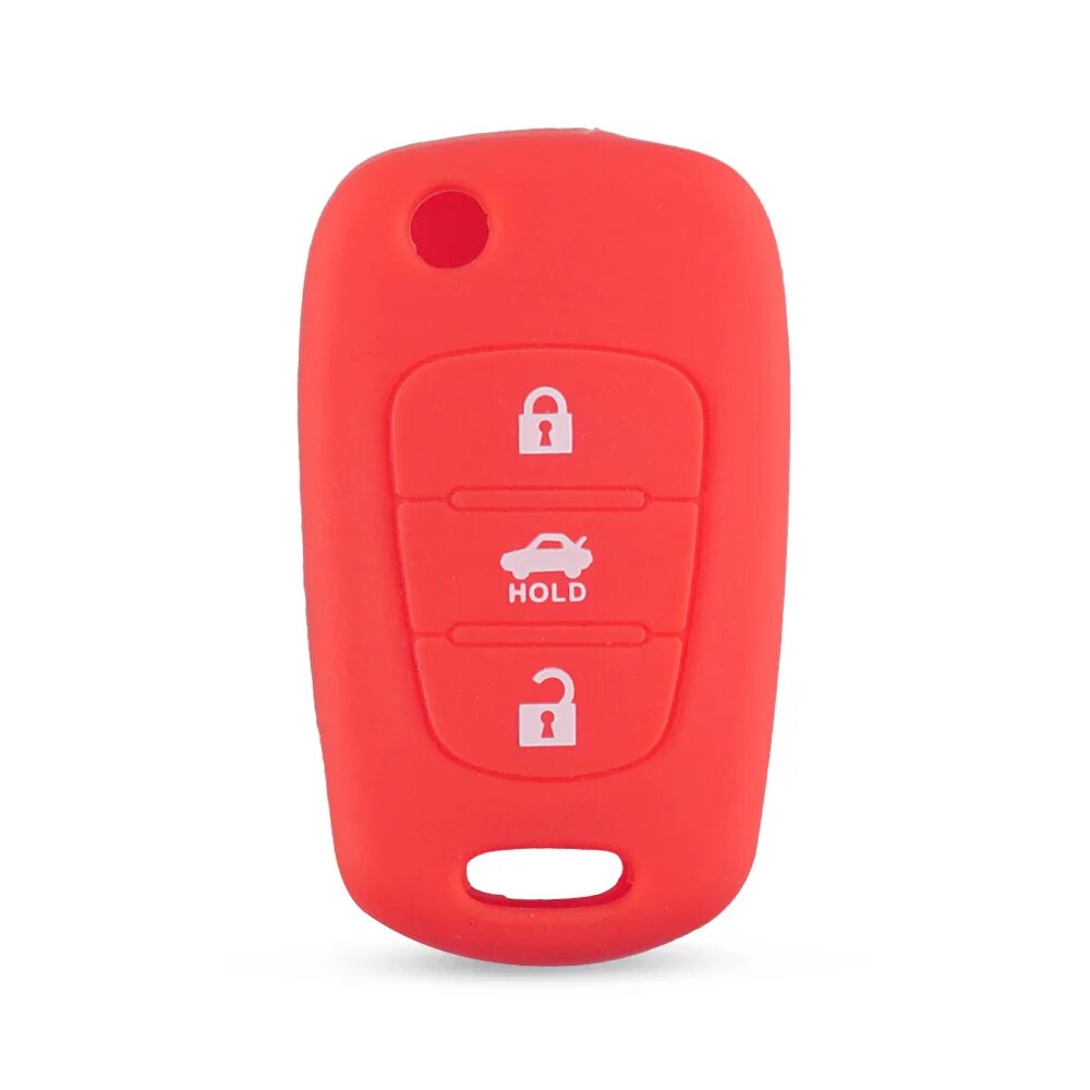 Силиконовый чехол для ключа Red, 3 кнопки, Kia/Hyundai