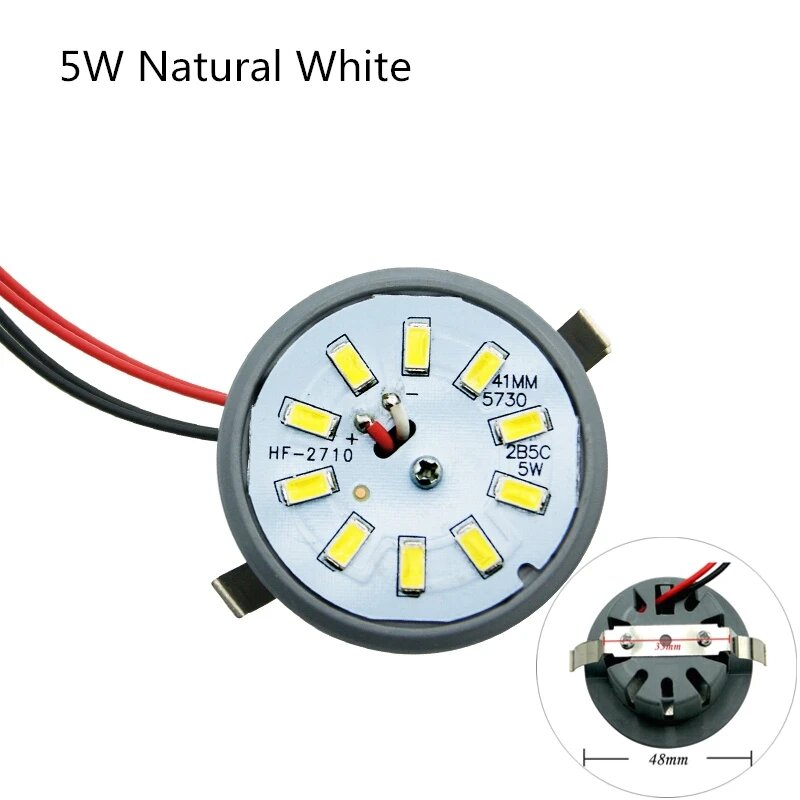 Светодиодная лампа круглая 5W Natural White