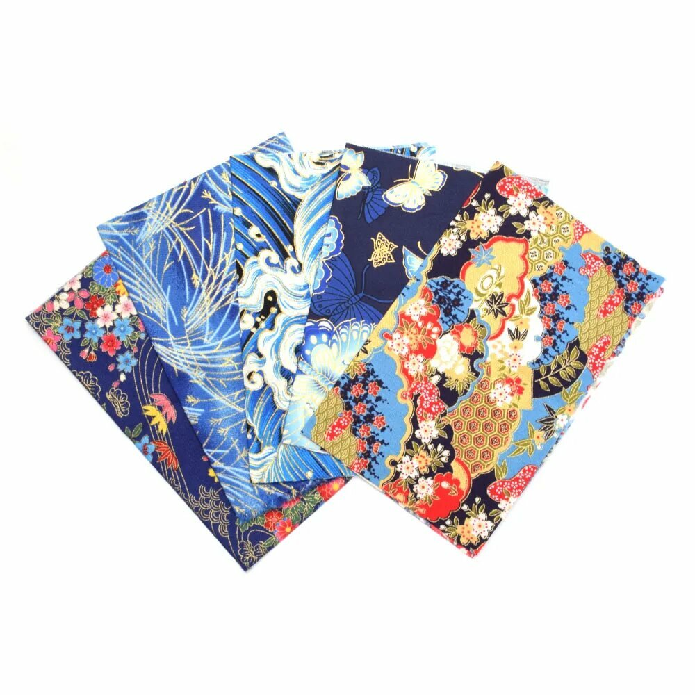 Комплект тканей Zephyr для пэчворка 5 шт, 100% хлопок