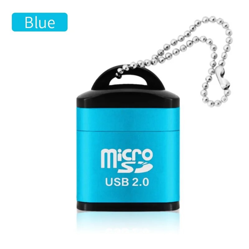 Устройство чтения TF-карт USB 2.0, высокоскоростной USB-адаптер для ноутбуков Blue
