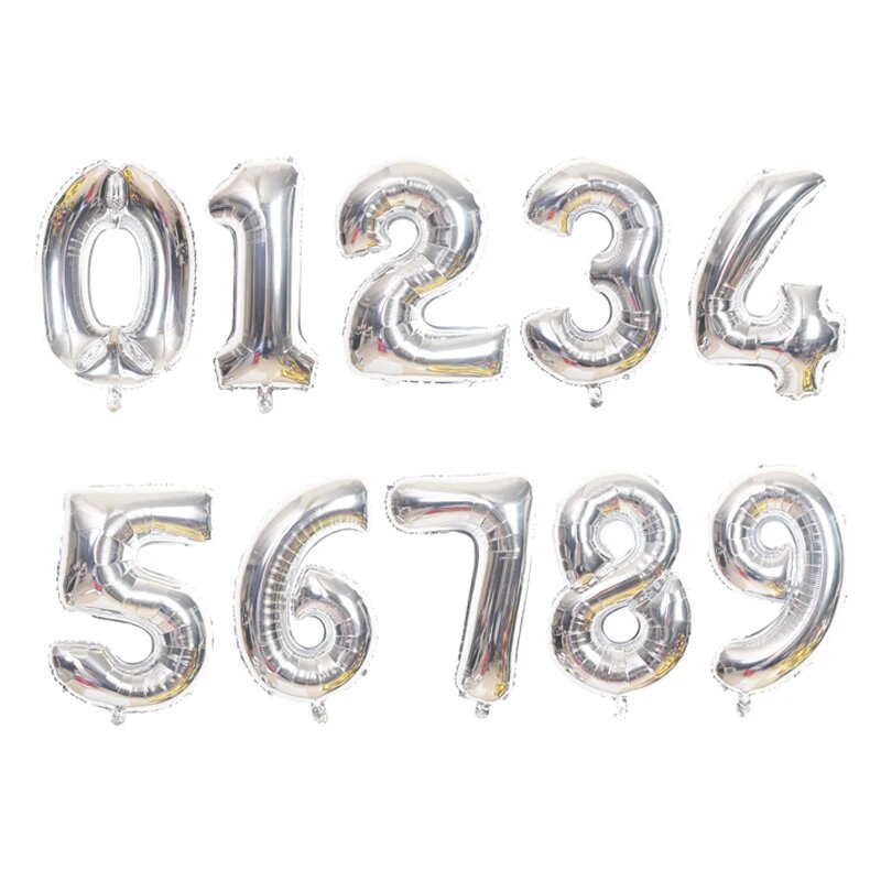 Шары-цифры RIRAO карамельного цвета silvey, 0