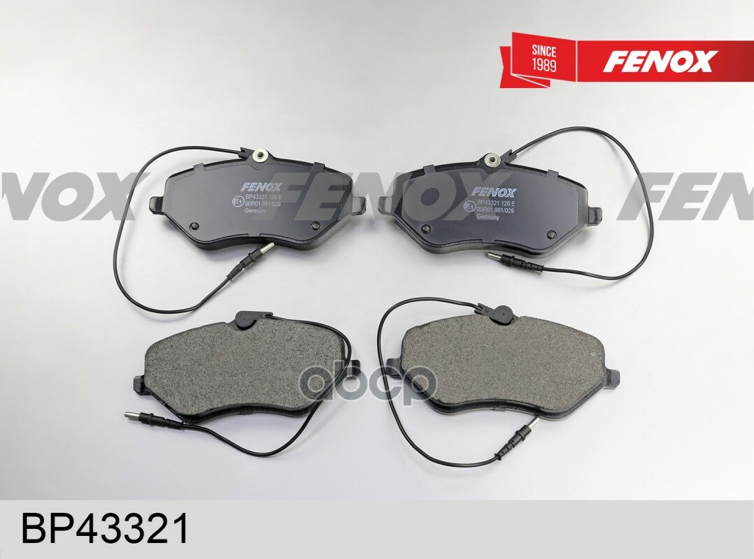 Колодки тормозные дисковые FENOX арт. BP43321