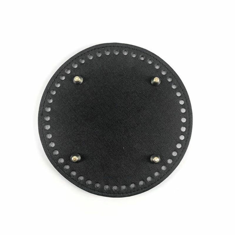 Круглые подкладки для дна сумок из искусственной кожи, Черный