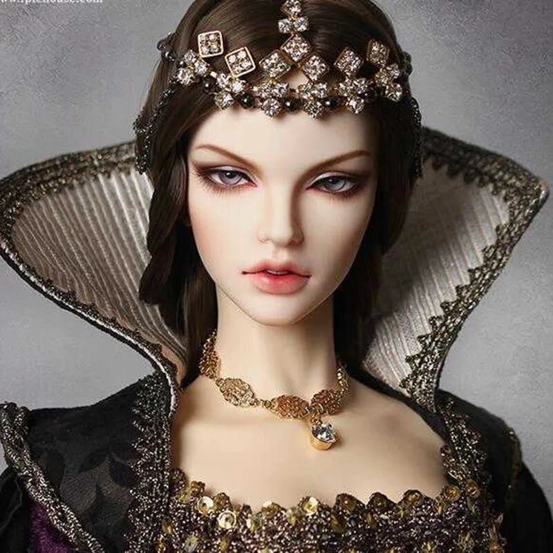 Резиновая шарнирная кукла Dollhua Stella 45 см, Normal skin, makeup