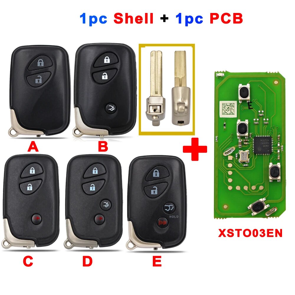 Xhorse VVDI XM38 смарт-ключ XSTO03EN универсальный для Y.T дистанционный ключ 8A 4D 4A для Toyota Lexus поддержка 0140 3370 A433 F433 0120 0020 shell with pcb, B