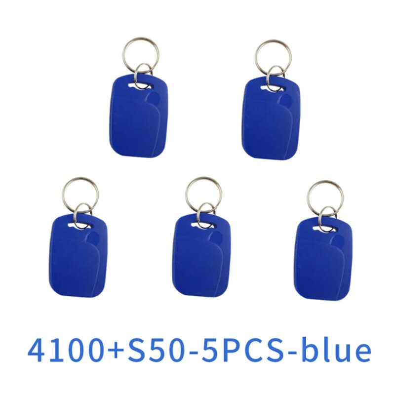 RFID брелоки 4100+S50, 5 шт, синие