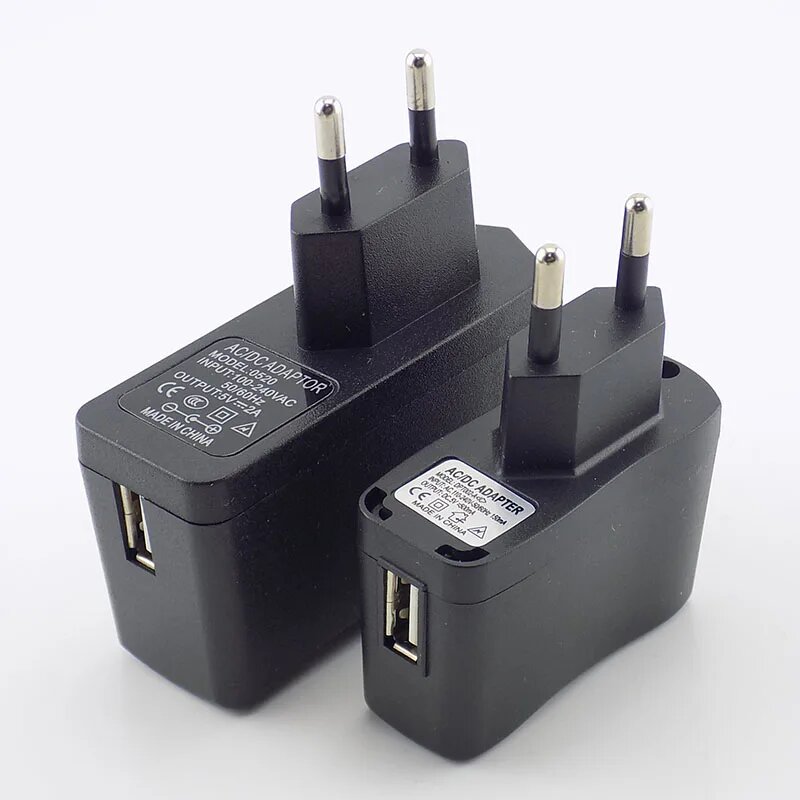 Зарядное USB ЕС 5V 1A — фото 1