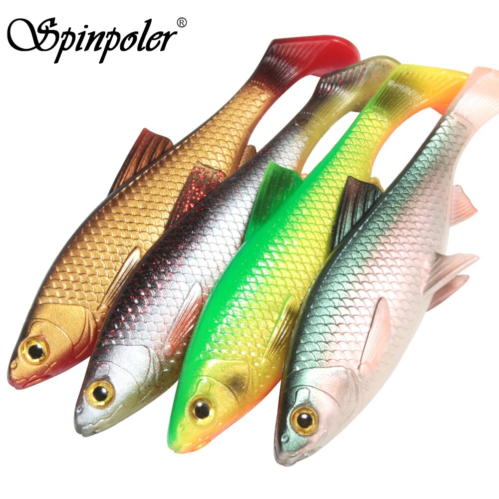 Spinpoler River Roach Paddle Tail, Color-C, 7.8cm, 4шт — фото 1