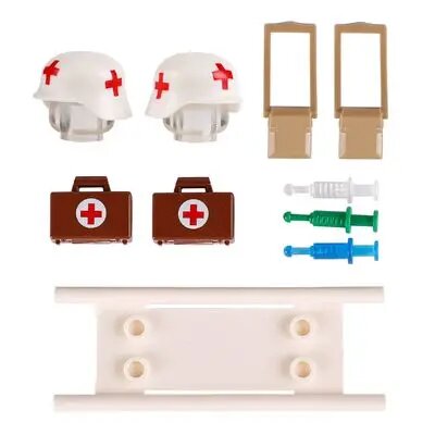 BRICKPANDA Медицинский набор для конструктора, белый, PD124-1SET