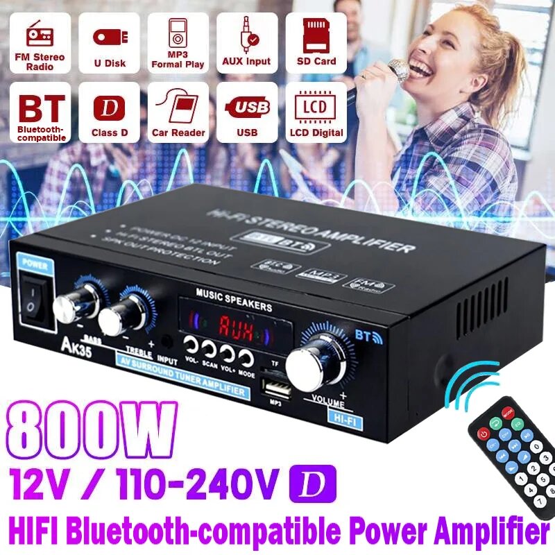 Luxuglow AK35 Цифровой усилитель 380 Вт AK35 EU plug