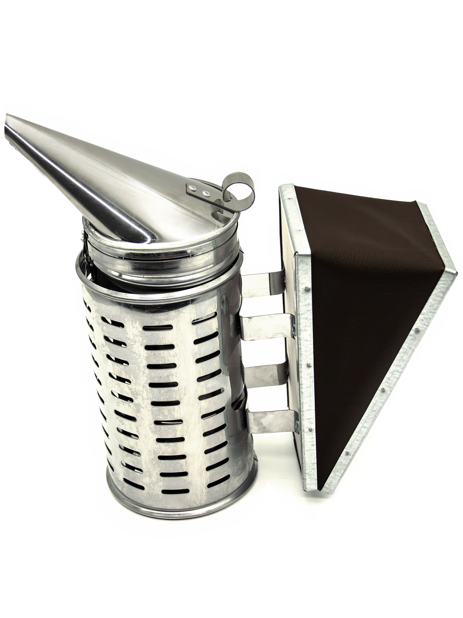 Дымарь для пчеловода из нержавеющей стали, с экраном, ДП-3, Планета Садовод, Серый