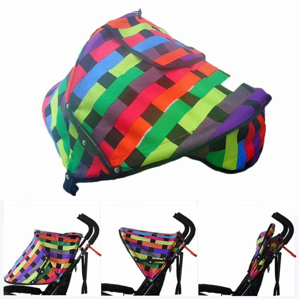 Тент для детской коляски-черный-откидывающаяся модель