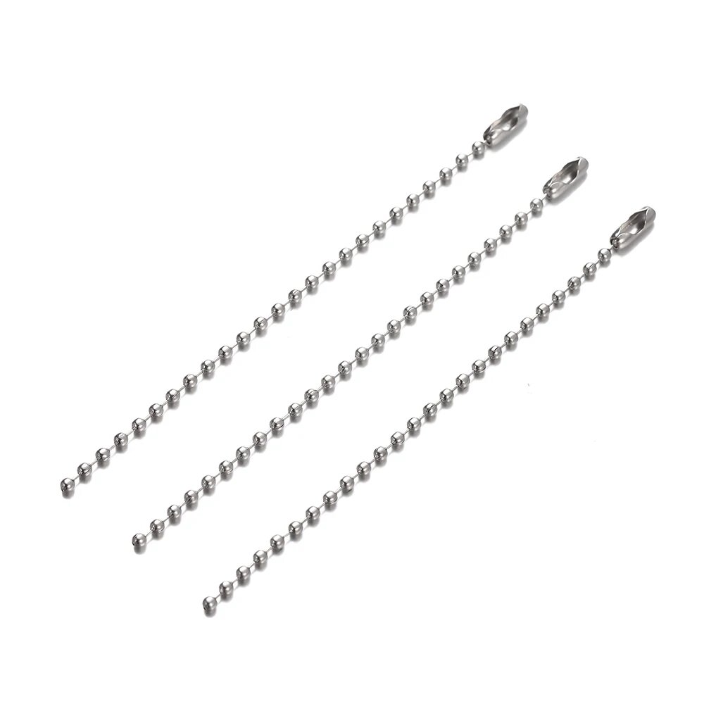 Металлические шариковые цепочки St.kunkka 10/20 шт, 10 см 20pcs, silver