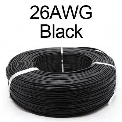 Экранированный провод BigBigBear UL2547 для наушников 2/5/10 м 2 cores, 26AWG Black, 2 meters