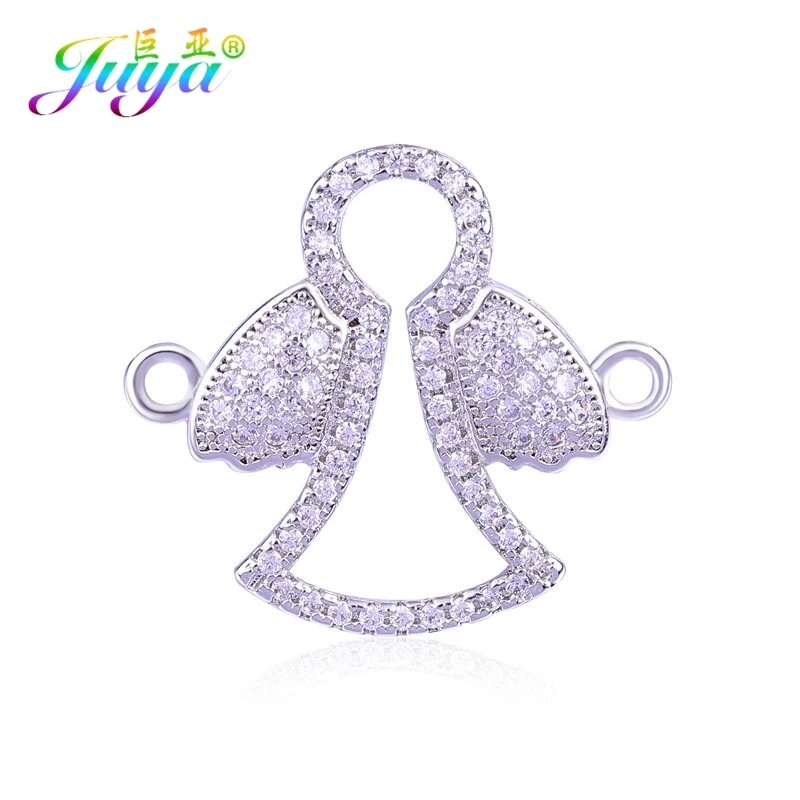 Juya Подвески-коннекторы медные позолоченные 2 Pieces Wholesale, White Gold