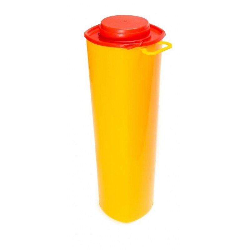 Контейнеры для медицинских отходов сзпи для сбора острого инструмента с иглосъемником класса Б, желтый 1,5 л, 55 шт