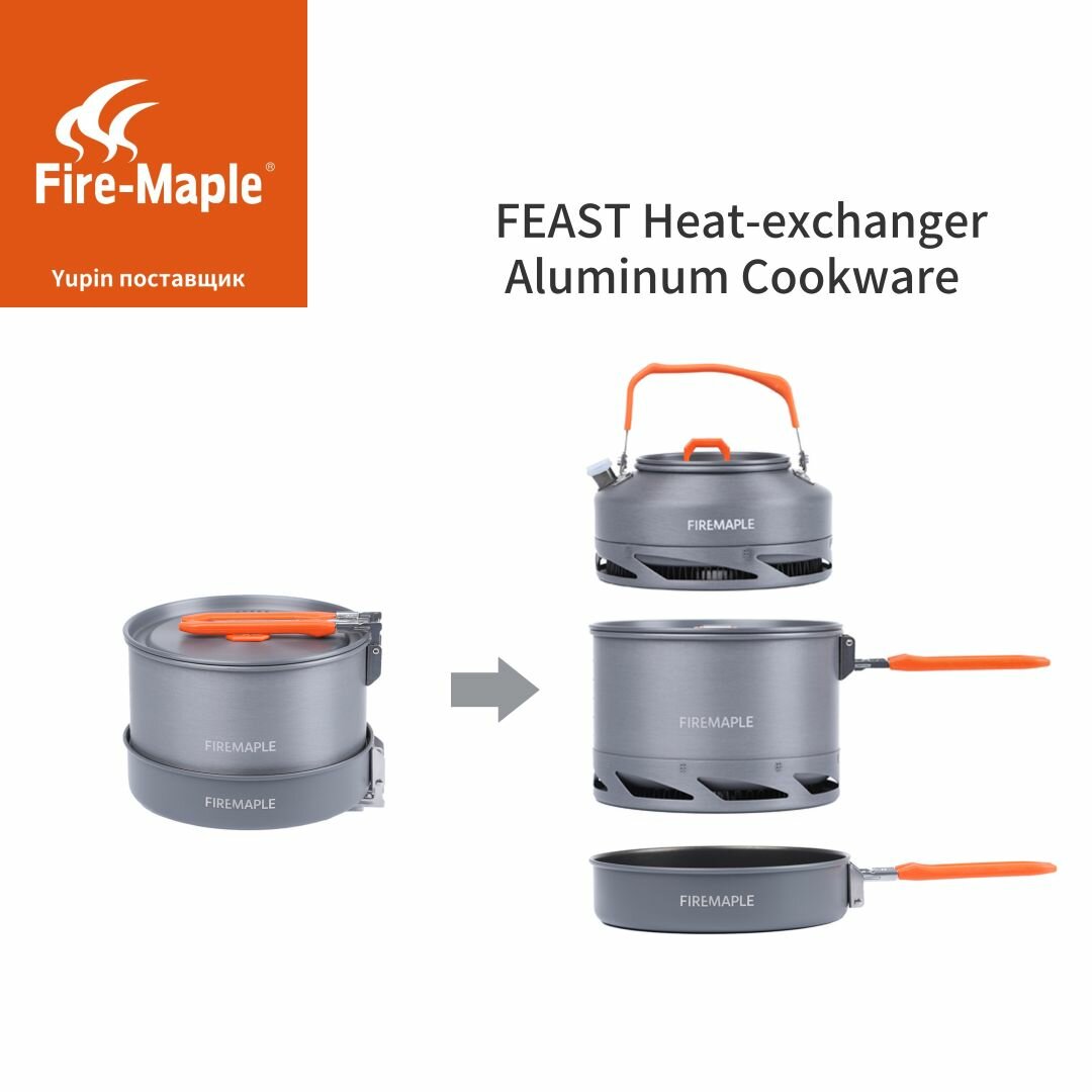 FIREMAPLE Алюминиевая посуда с быстрым теплообменом