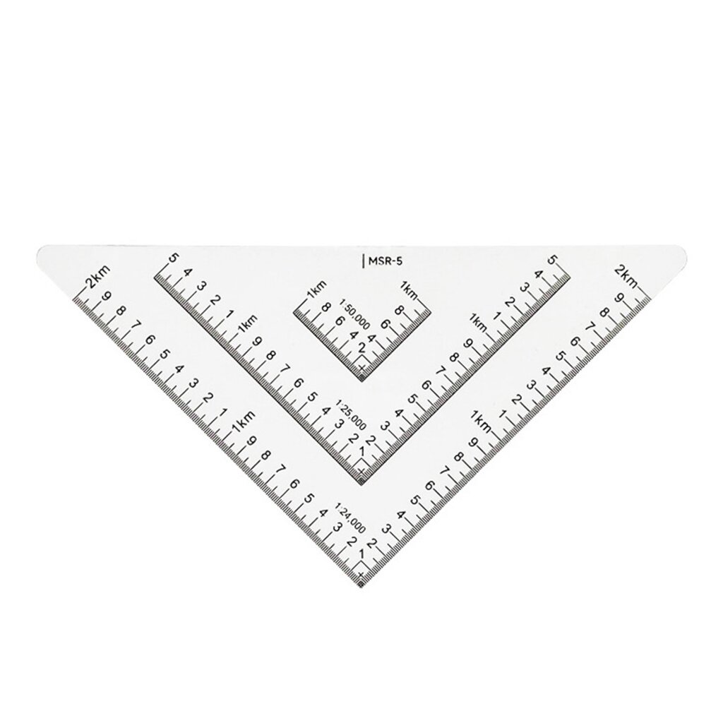 6 ' Protractors 1: 25000 Координат Карта шкалы с чистыми гибкими внешними краями MP-1 0-6400 миль