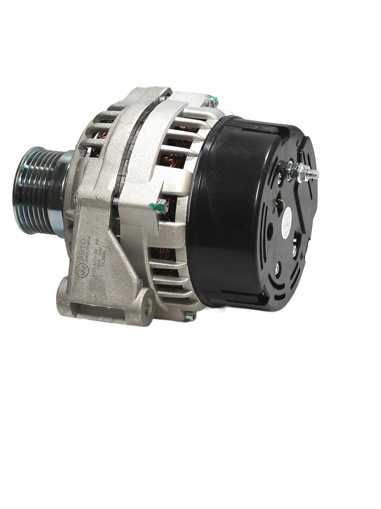 Генератор 135А для а/м Уаз с двигателем ЗМЗ-409, с кондиционером, повышенной мощности, без кронштейна