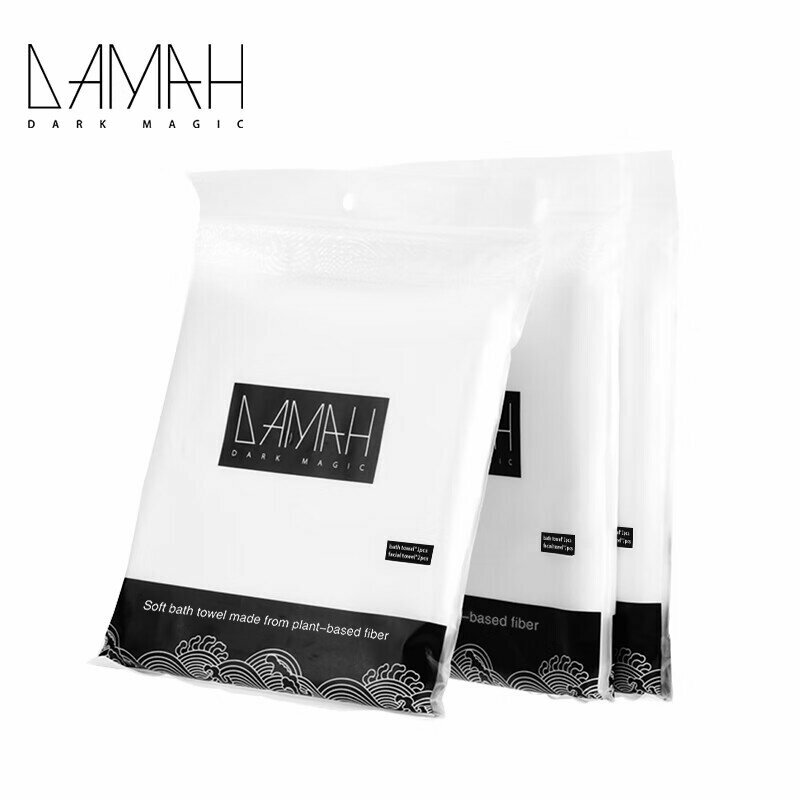 DAMAH DARK MAGIC Disposable Bath Towel Set for Travel, Thickened, Portable for Hotels (2 Towels + 1 Bath Towel) * 3 Packs
