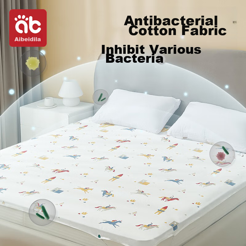 Aibeidila Baby Diaper Pad, Large Size, Washable, Adult Care Pad, Antibacterial, Pure Cotton, Breathable Bed Sheet, Menstrual Pad, 180*200