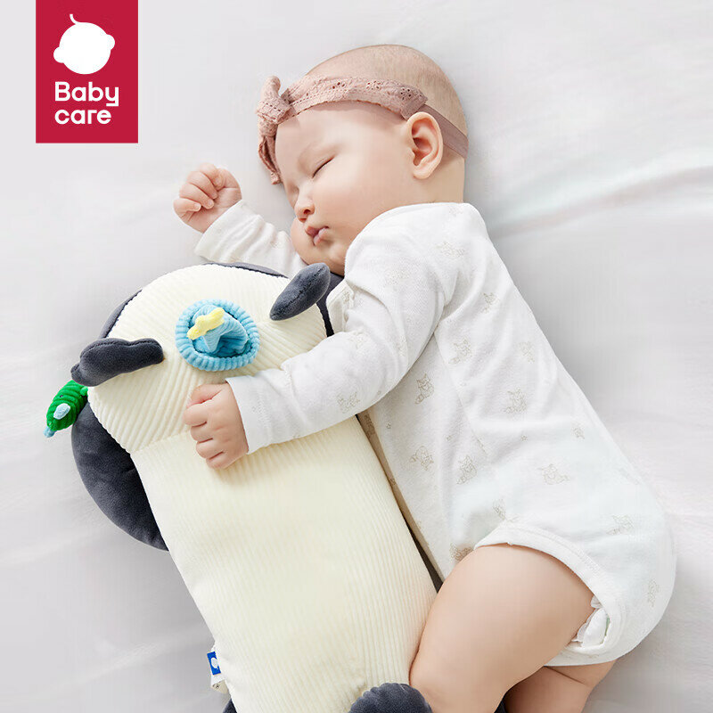 Babycare Baby Doll Comfort Pillow, Multifunctional Soothing Hugging Pillow, Side Sleeping Backrest, Rear Pillow, Whale Design, 45*23*15