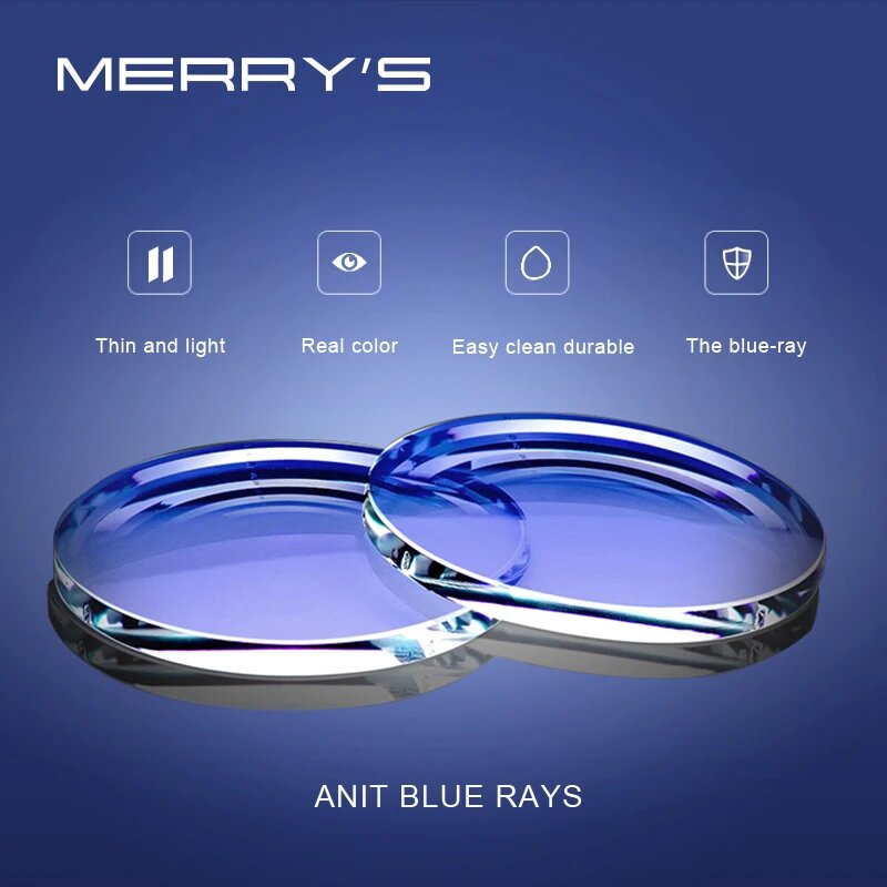 Очки MERRYS с линзами CR-39, цвет линз Myopia, индекс 1.56