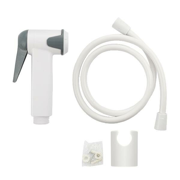 2044 MAK Набор для бидe гигиенический АБС пластик белый/серый