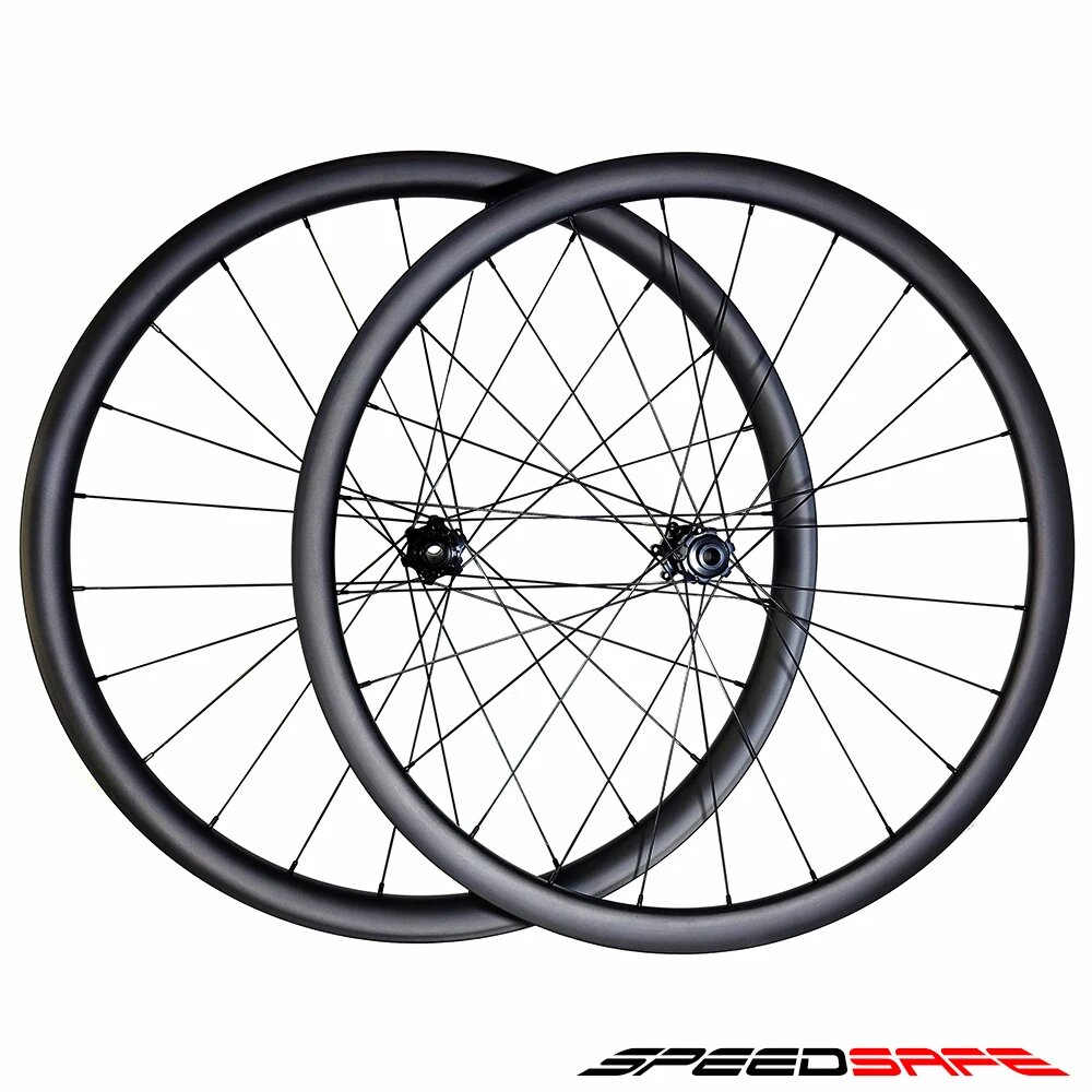 Speedsafe 29er XC SL Асимметричные Карбоновые Колеса MTB 38 мм Center Lock, Micro Spline 12s, Tubeless(Tapeless), 3K Matte