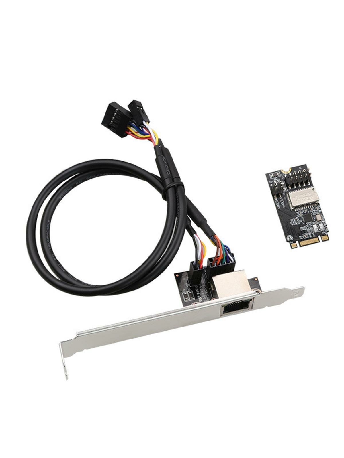 New for M.2 B-Key M-key to RJ45 Ethernet 1000Mbps Adapter / MINI PCIE Gigabit Network Adapter Card with RTL8111H Chip