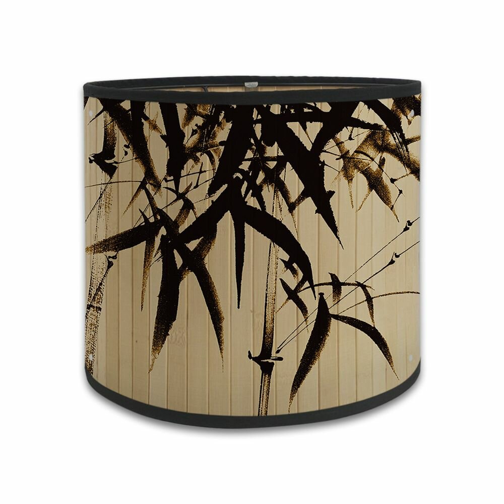 Барабанный абажур для настольной лампы торшера люстры, винтажный с рисунком птиц, сменный плафон, размер 30x30x30 см