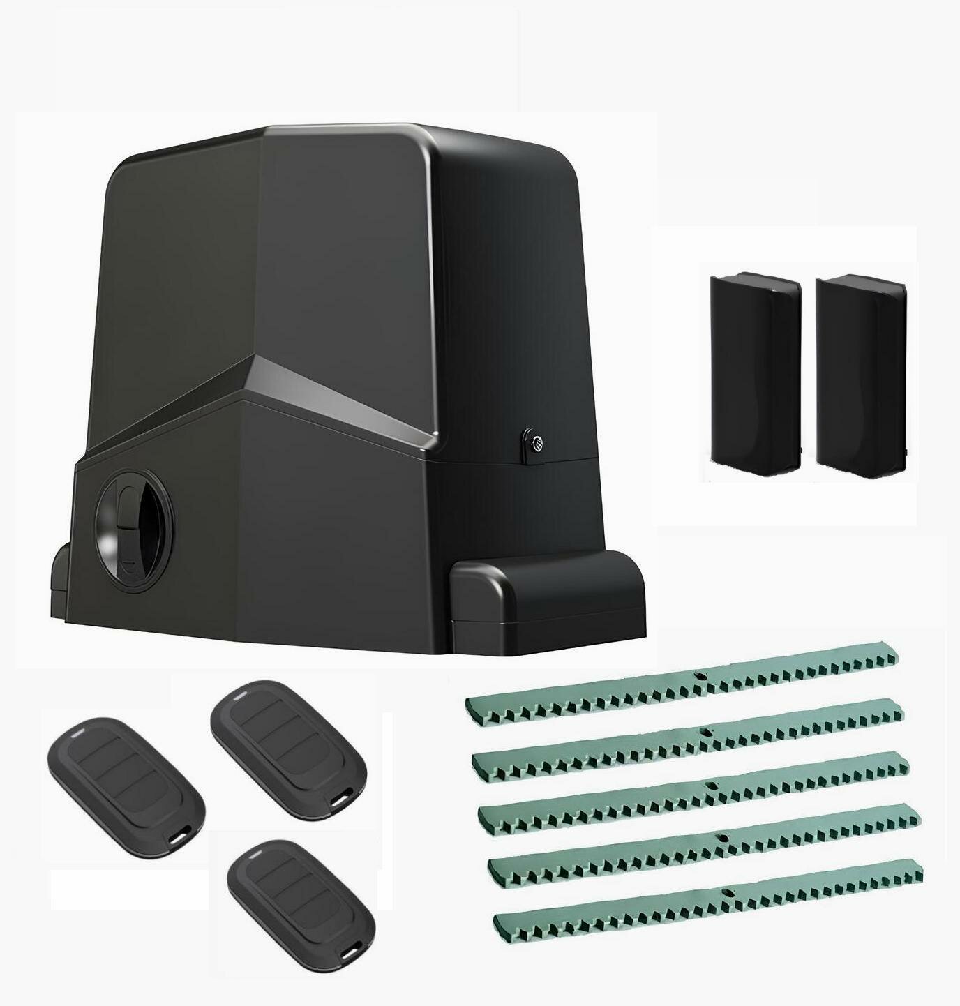 Автоматика для откатных ворот ARW-1000MKIT FA5-Т3, комплект: привод, фотоэлементы, 3 пульта, 5 реек