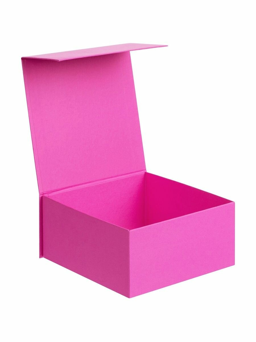 Коробка подарочная для хранения магнитный замок 19,5х18,8х8,7, розовая фуксия, упаковка подарка на День Рождения