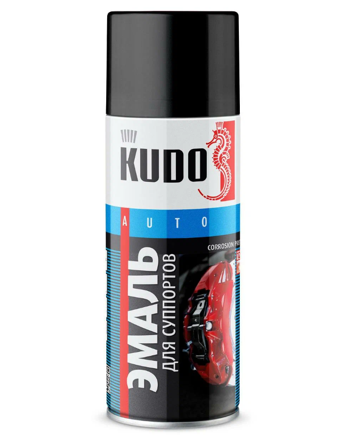 Эмаль для суппортов черная 520 мл kudo