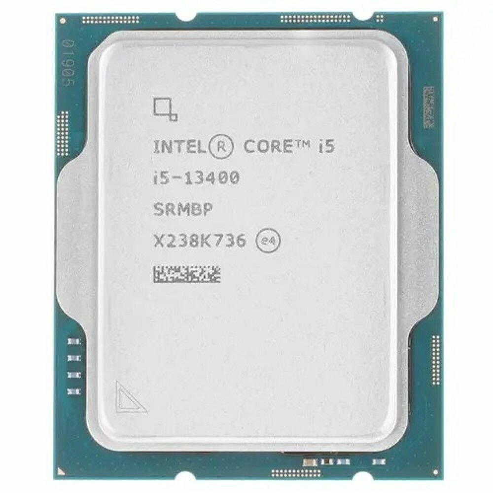 Процессор Intel Core i5-13400 OEM, LGA 1700, 10 ядер (2.5-4.6 ГГц), UHD 730, DDR4/DDR5