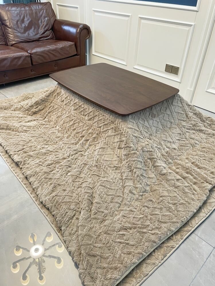 Стол журнальный Metro "Kotatsu", прямоугольный, деревянный, с обогревателем, японский стиль